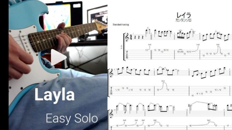 ギターで弾けるレイラ【Laylaカンタンソロ】おじさん達に大人気！【TAB譜＆動画】 | 大分県・大分中村ギター教室